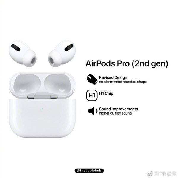 苹果再次改变产品形态！新AirPods Pro外观大变 - 通信终端 — C114通信网