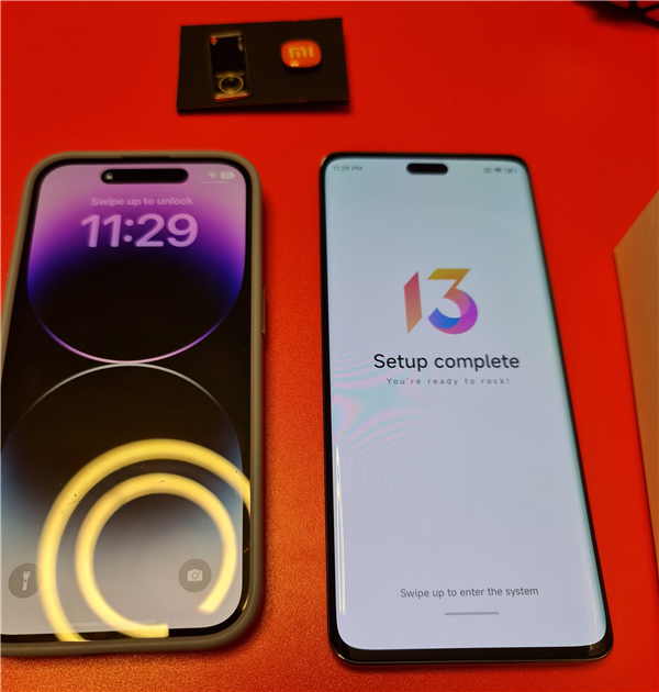 小米Civi 2与iPhone 14 Pro同框 博主：小米“灵动岛”炫酷 - 通信终端 — C114通信网