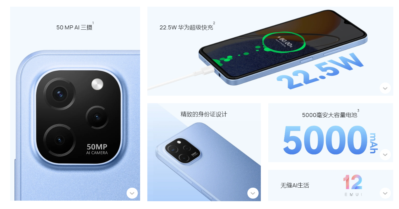 华为 nova Y61 海外发布：720p 水滴屏、50MP 主摄、5000mAh 电池 - 通信终端 — C114通信网