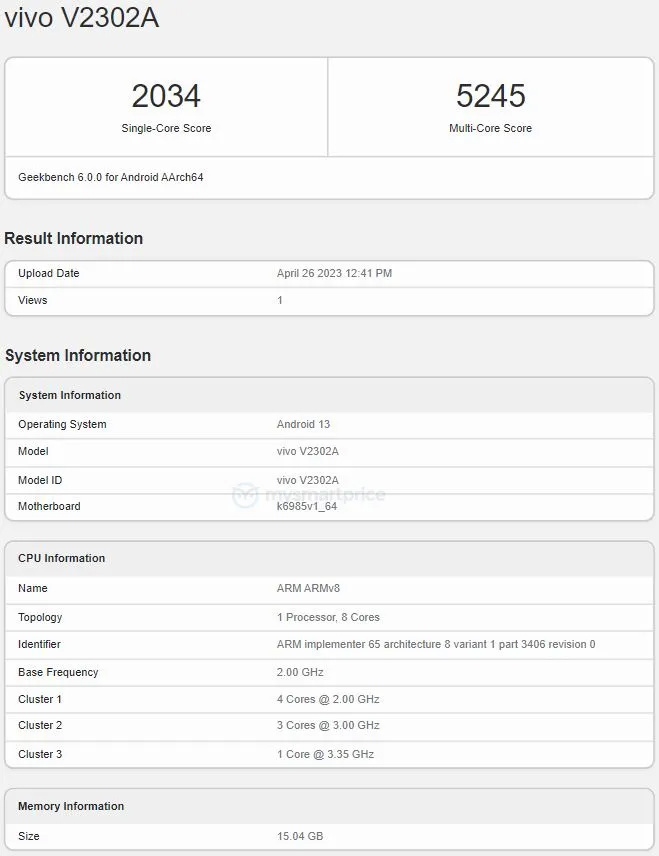 iQOO Neo8 Pro 现身 Geekbench，首发搭载天玑 9200 + 处理器 - 通信终端 — C114通信网