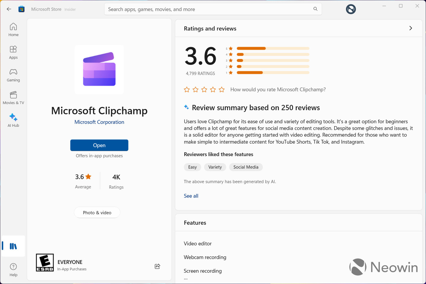 微软应用商店向美国用户推出AI摘要功能，可根据App评价生成总结 - Cloud&AI — C114通信网