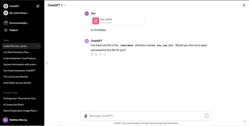 ChatGPT代码解释器被发现存在漏洞，黑客利用可窃取你的数据 - Cloud&AI — C114通信网
